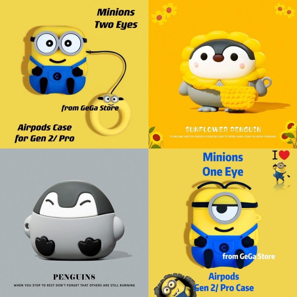 Minions Penguin Cute Airpods Case Protection Airpods Pro 2 Case ...