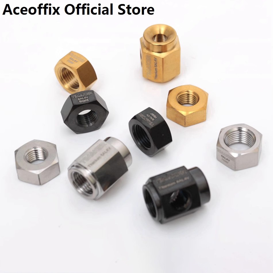 Ti Alloy Nut for Brompton A line C line Front Rear Wheel Hub Titanium ...