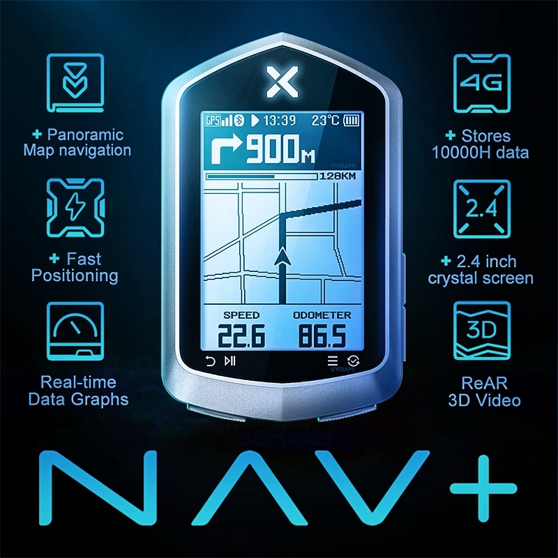 XOSS NAV Plus NAV+ NAV2 Bike Computer GPS Bicycle Riding Cycling Map ...