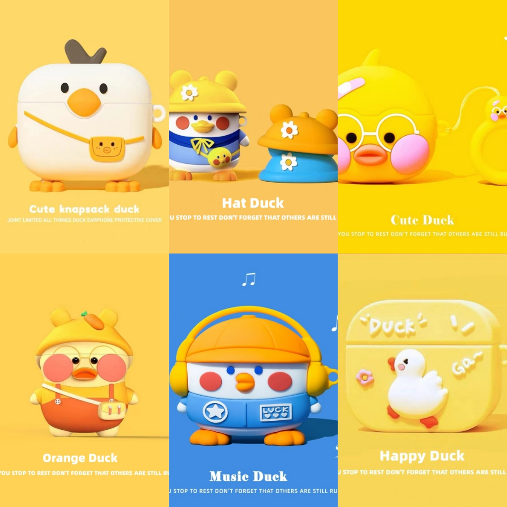 Cute Duck Cute Airpods Case Protection Airpods 4 Case Silicone Airpods ...