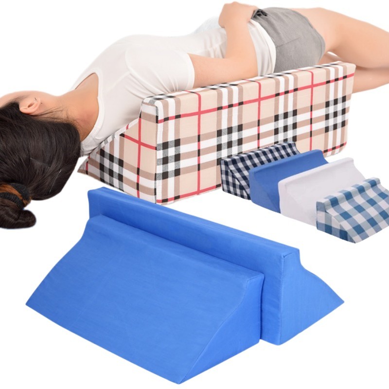 Multipurpose Bed Wedge Pillow Elevation Pillow Sponge Cushion Neck Back ...