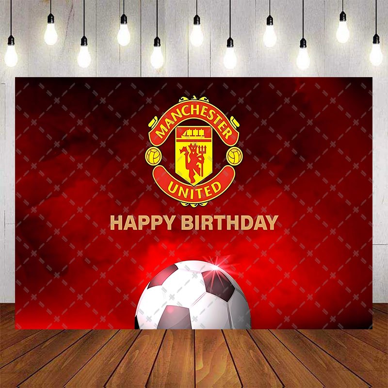 Manchester United Backdrop For Photography Baby Shower Kids Children ...