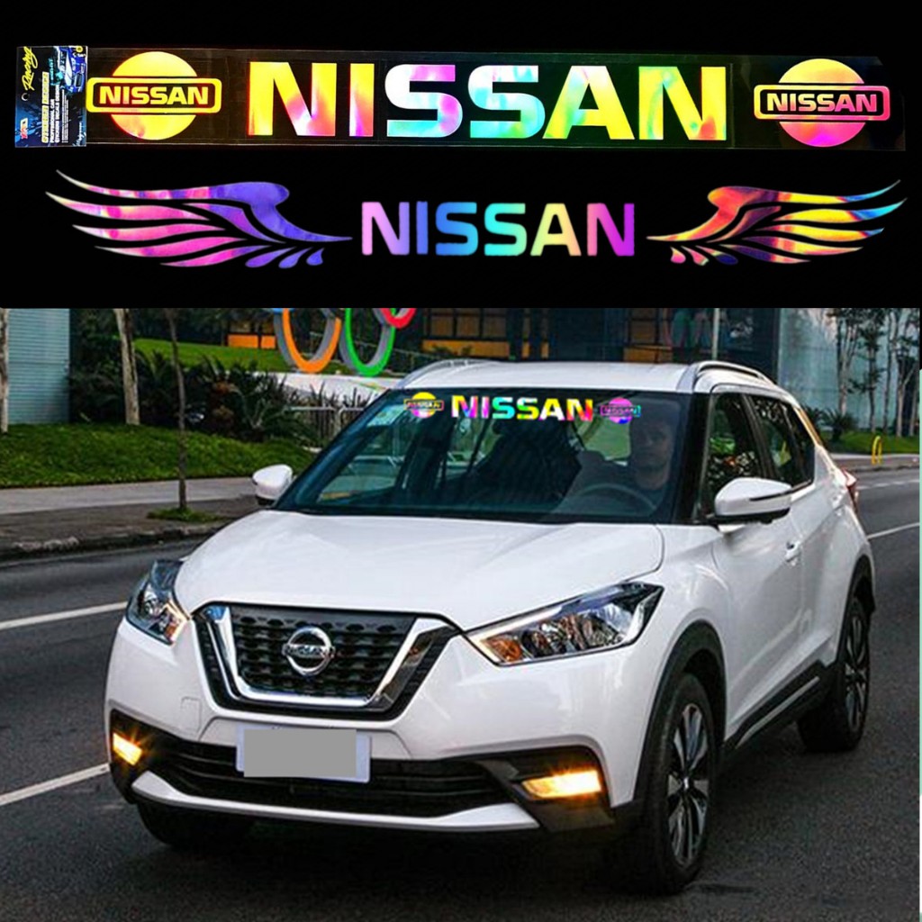NISSAN Laser Reflective Letters Auto Car Front Window Windshield Decal ...