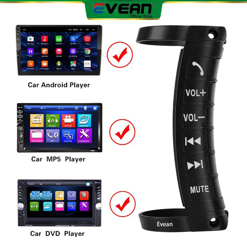 Car Steering Wheel Remote Controls 2 DIN Car Android MP5 DVD Player ...
