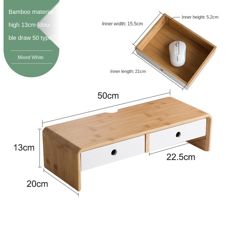 HS Desk Organiser Shelf The Computer Monitor Elevated Shelf Increases ...
