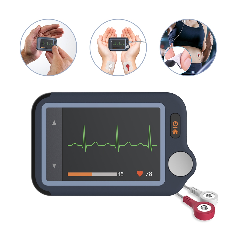 Viatom Wellue Checkme HeartMate handheld ECG monitor Professional Holter Recorder with AI-ECG ...