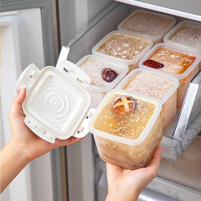 3pcs Frozen Soup Crisper Split Storaging Box Food Grade Microwave ...