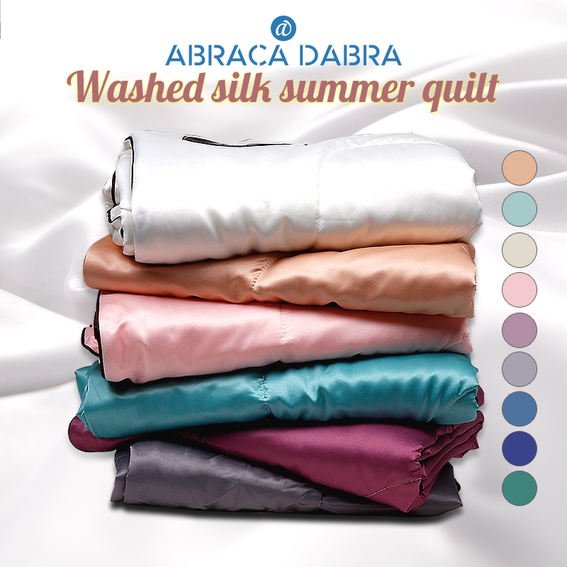 Abraca Dabra Factory price Silk Blanket Silky Cooling Thin Quilt Summer ...