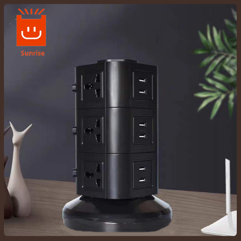 [Sunrise] Extension Plug Power Strip Tower Multi Plug Adapter Tower ...