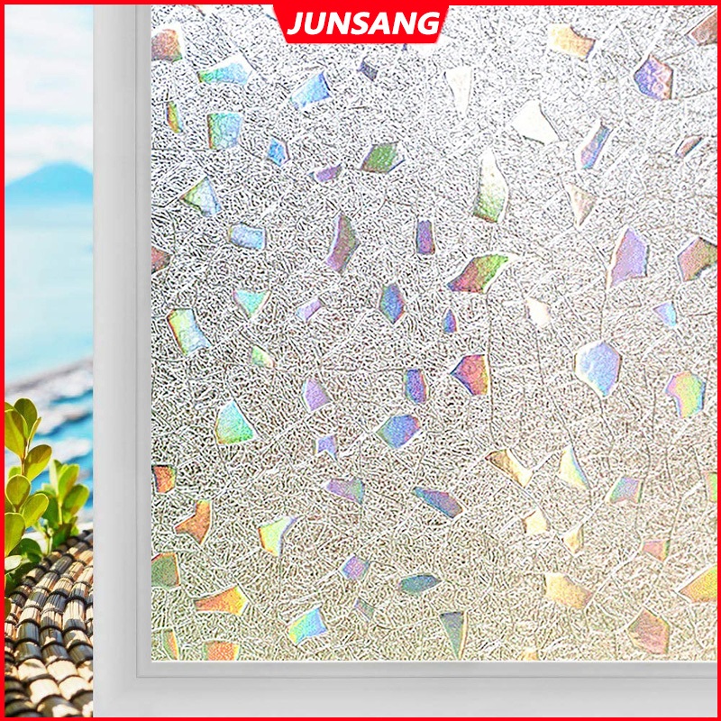 3D window film privacy sticker, Removable static window clings, stained ...