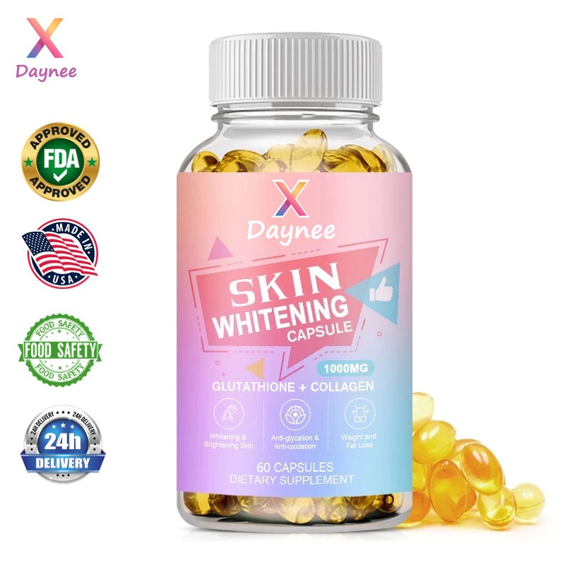 Daynee Glutathione+Collagen Skin Whitening Capsules 1000mg Effectively ...