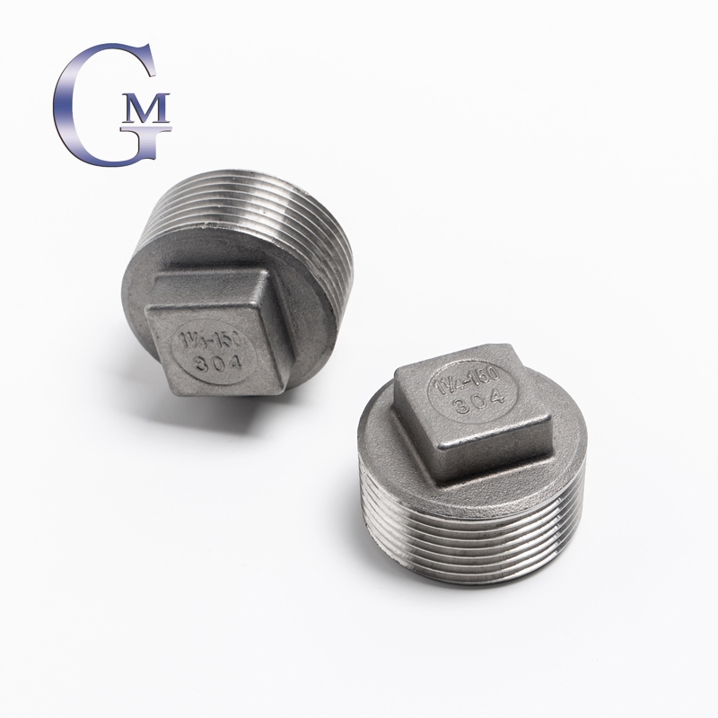 304 1/8" TO 1-1/4" Stainless Steel Square Plug Thread Square Plug Screw ...