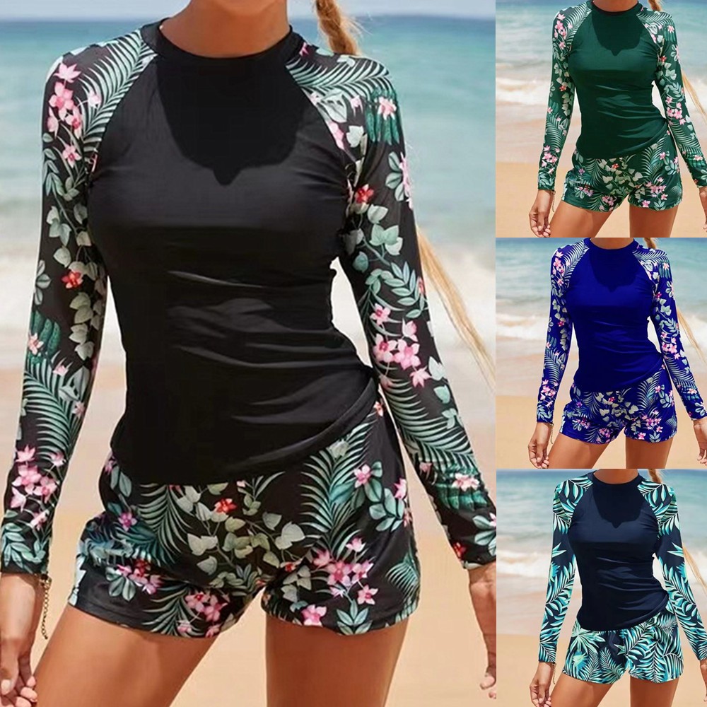 2024 New Style Sunscreen Swimsuit Fashion bikini Long-Sleeved Diving ...