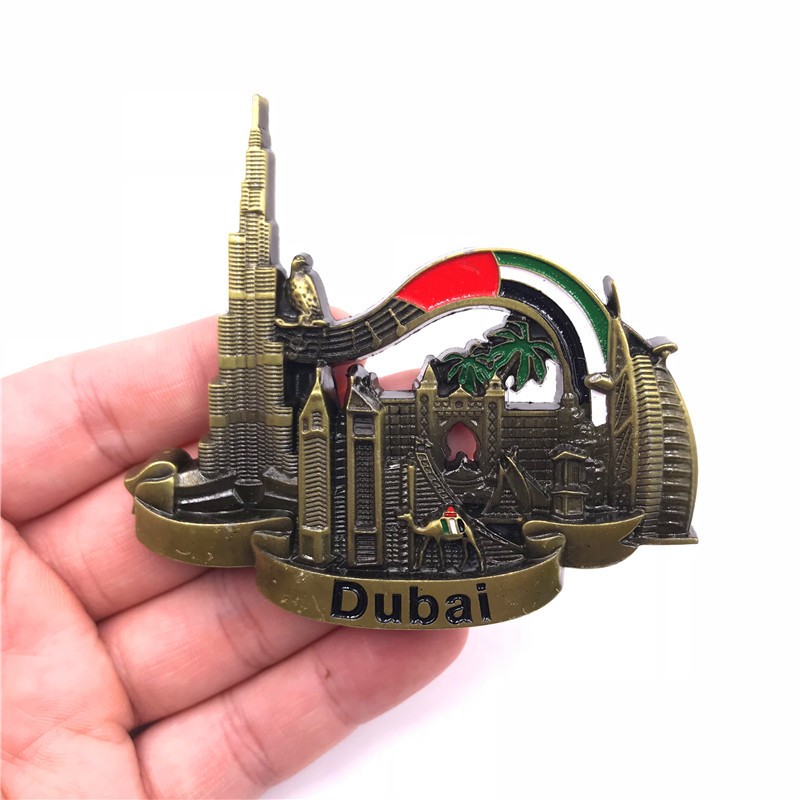 Dubai Metal Refrigerator Pasted With Magnetic Creative Letter 3D Fridge ...