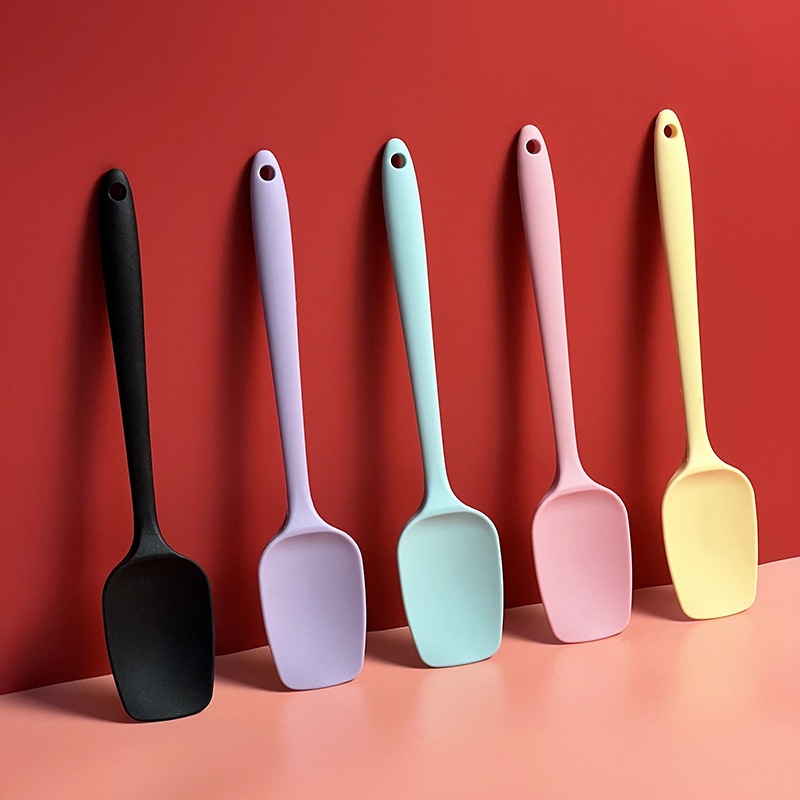 Kitchen Silicone Spatulas Heat Resistant Seamless One Piece Design Non ...