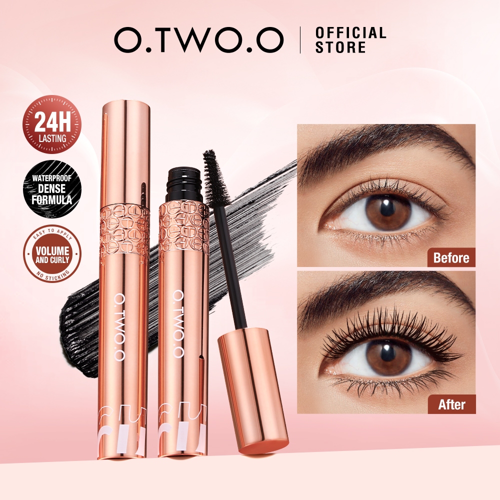 O.TWO.O Volume Mascara Ultra Bushy Waterproof Non-Smudging Curly Lashes ...