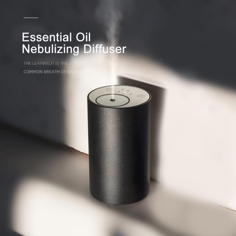 New Portable Essential Oil Nebulizing Diffuser Aluminum Shell Nebulizer for Aromatherapy Nano ...