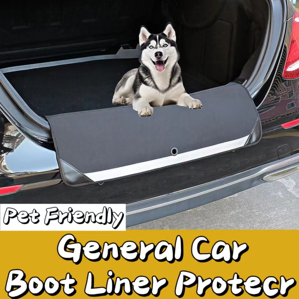 General Car Boot Liner Rear Bumper Protector Scuff Guard Boot Flap ...