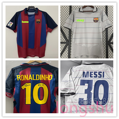 Retro jersey 03 04 Barcelona home away retro soccer jersey football ...