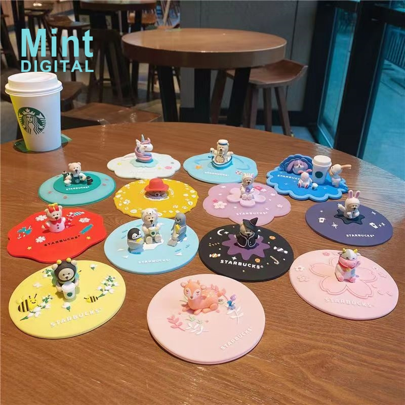 Starbucks Mug Cover Lid Food Grade Coffee Cup Cover Silicon Cute ...