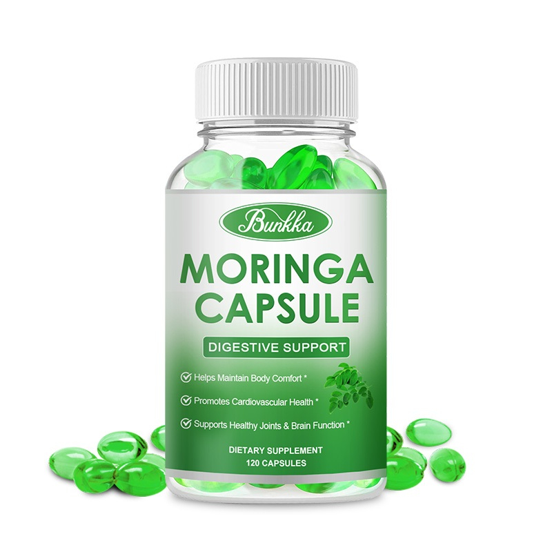 Bunkka Moringa Capsules with Malunggay Pure Moringa Leaf Support Immune ...