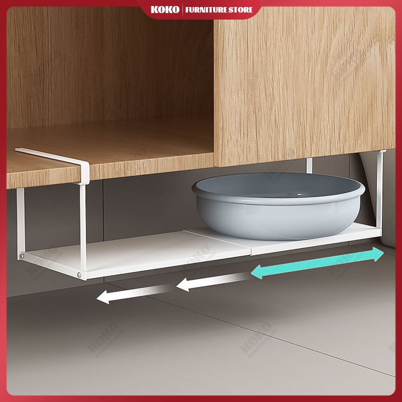 Bathroom Storage Rack Washbasin Shelf Bathroom Cabinet Under Hanging ...