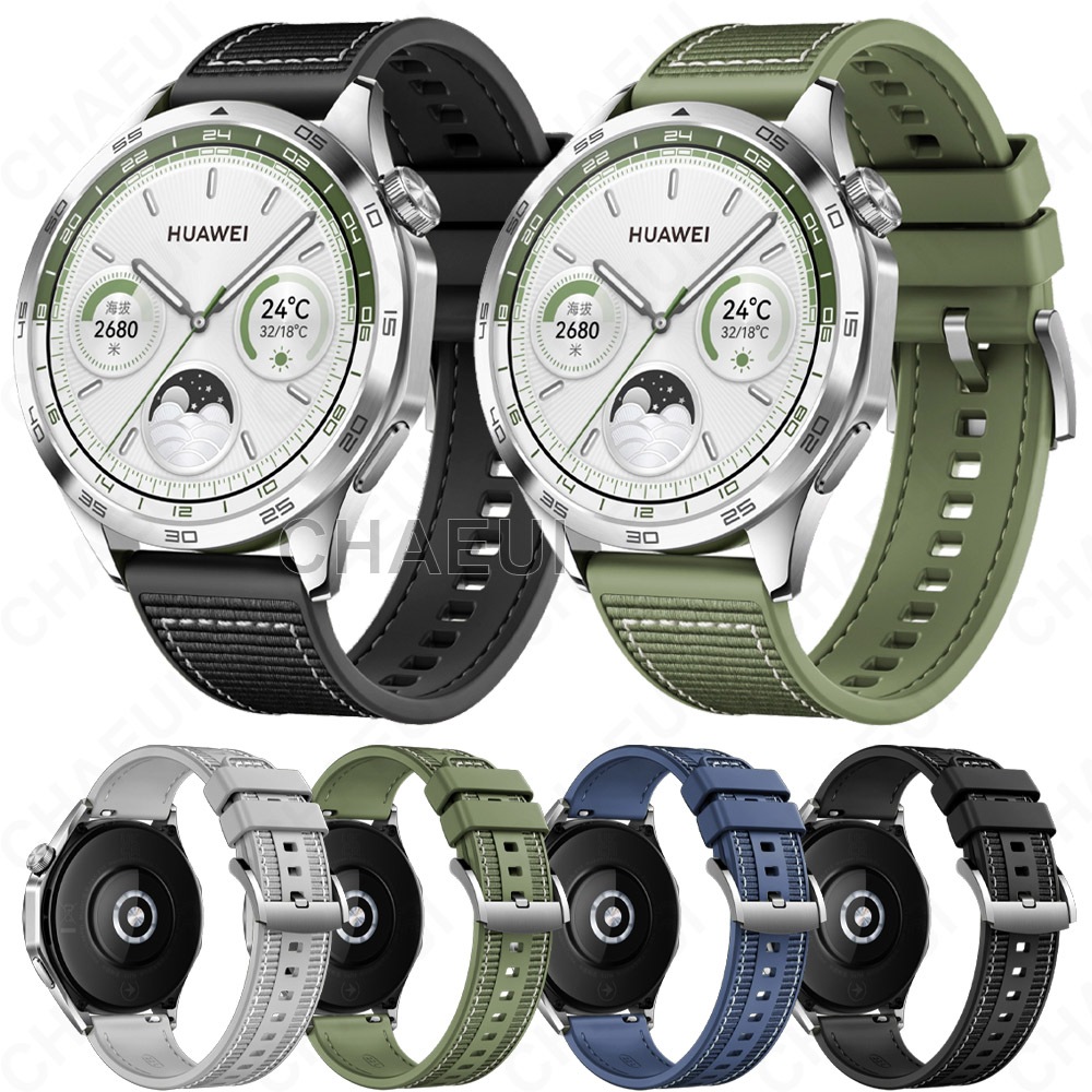 22mm Nylon Silicone Strap Accessories Bracelet for Huawei Watch GT GT2 ...