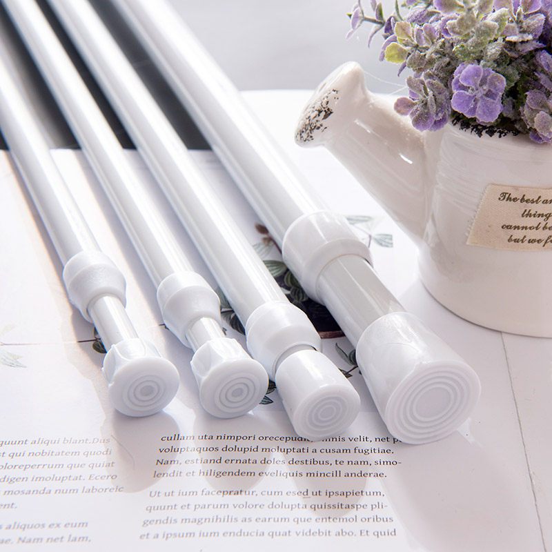 Multifunctional Adjustable Tension Rod Bathroom Shower Curtain Rod ...