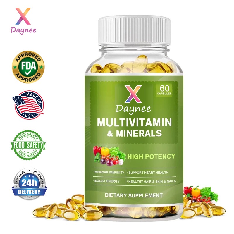 Daynee Multivitamin & Minerals Capsules With Iron Methylfolate Zinc ...