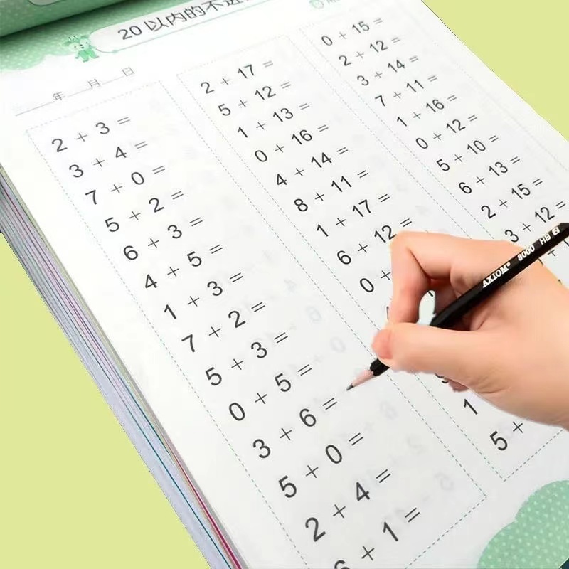 【4 Books】78pages/book Maths Addition and Subtraction Calculation Book ...