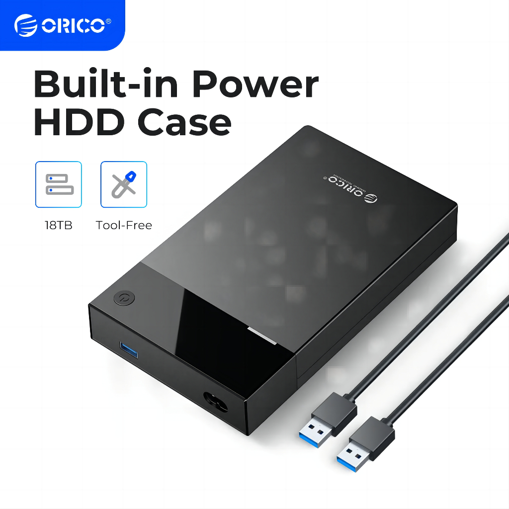 ORICO 3.5 Hard Drive Enclosure USB 3.0 to SATA III External Hard Drive ...