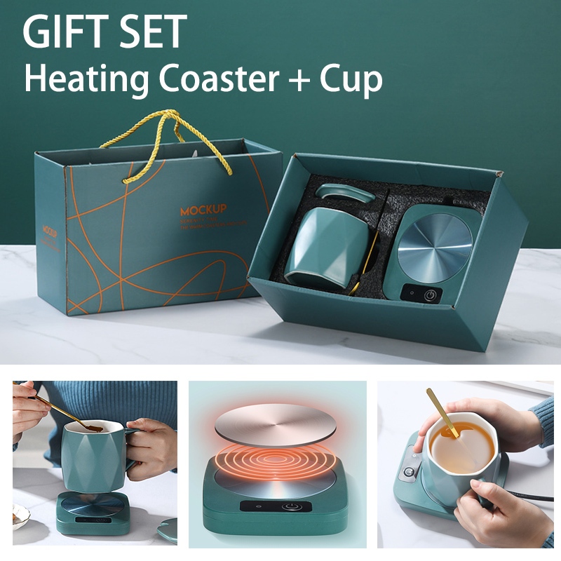 [SG Stock]Heating Electric Mug Smart Thermostatic Coaster Coffee Mug ...