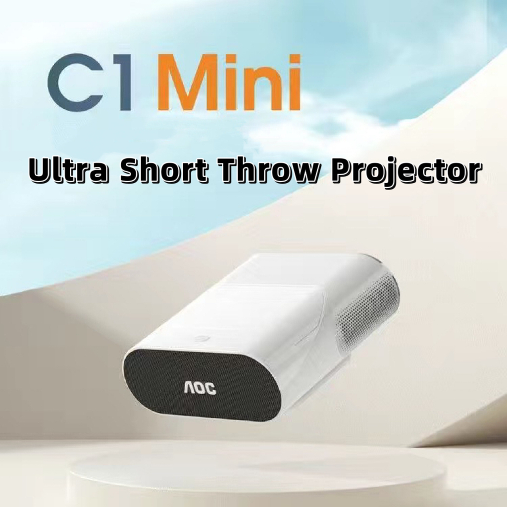 Aoc Ultra Short Throw Projector C1 mini Wall Office Focus Projector ...