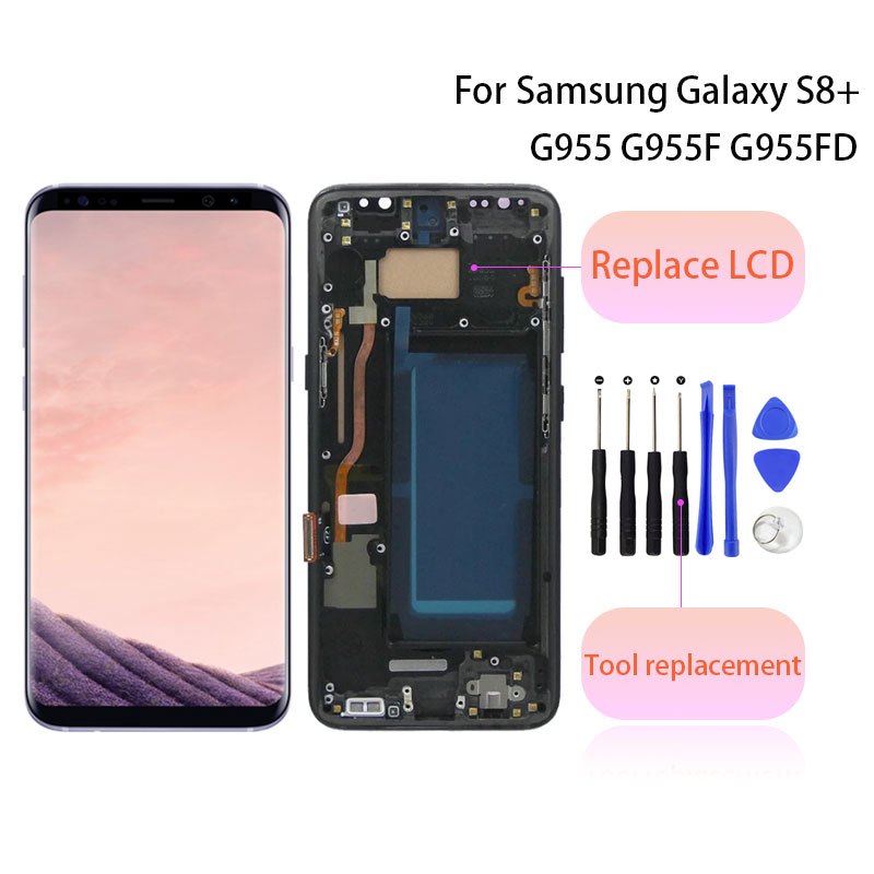 LCD Screen for Samsung Galaxy S8+ S8 Plus G955 G955F G955FD Lcd Display ...