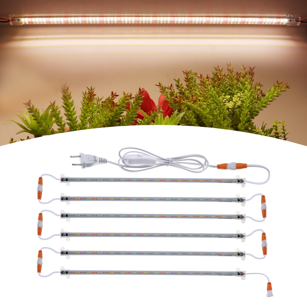 220V 50cm 75leds LED Grow Light Tube Full Spectrum Waterproof Plant ...