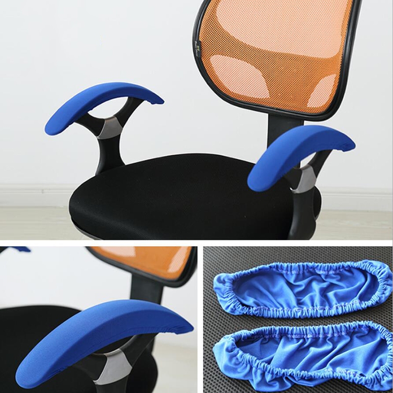 1Pair Removable Chair Armrest Covers Computer Office Armchair Arm Rest ...