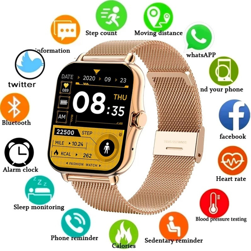 2024 Smart Watch Men Women Waterproof Sports Fitness Bluetooth Couple ...