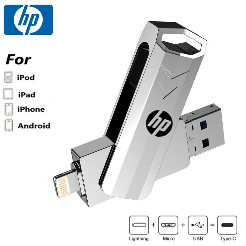 HP 2TB 4-in-1 flash drive USB 3.0 Memory Stick OTG 512GB 256GB 128GB ...