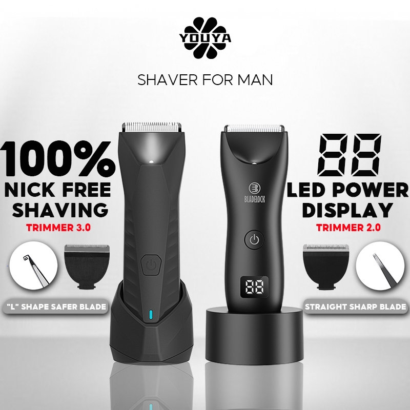 Groin Trimmer Shaver for Man Private Grooming Safe Ceramic Blades ...