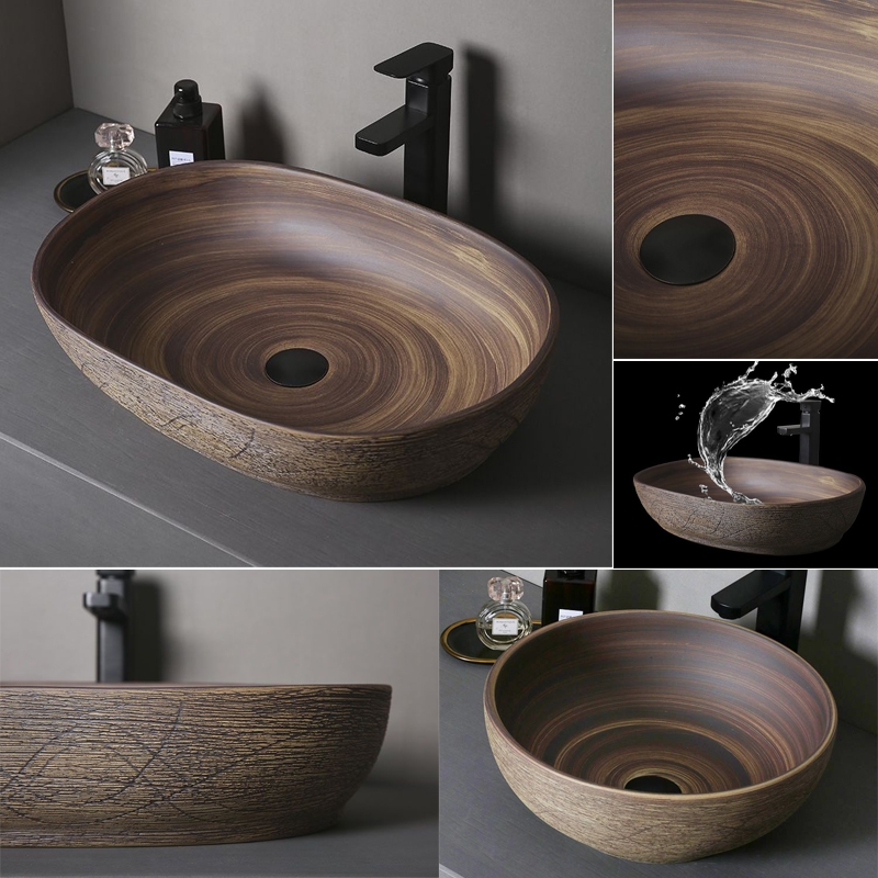 Retro basin toilet basin outdoor washbasin courtyard art basin bathroom ...