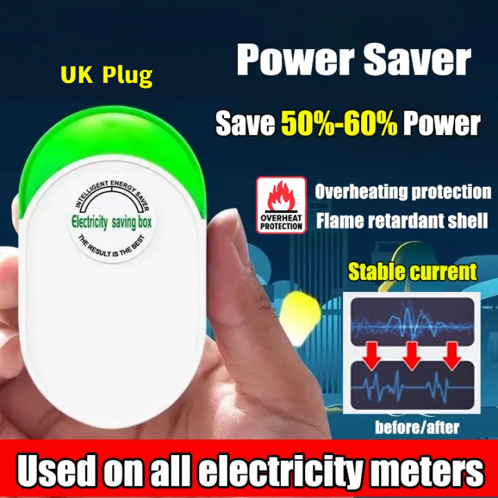 (Plug and Play) Power Saver Effective Power Electricity Energy Saving ...