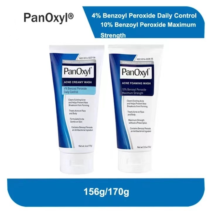 PanOxyl Acne Cleanser Antibacterial Moisturising Acne Milk with Benzoyl ...