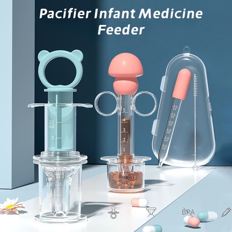 YUKEY Baby silicone medicine feeder Split Teat medicine dispenser Drip ...