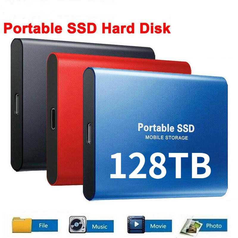 Original portable SSD 1TB 8TB 30T 60TB 128T USB 3.1Type-C external high ...