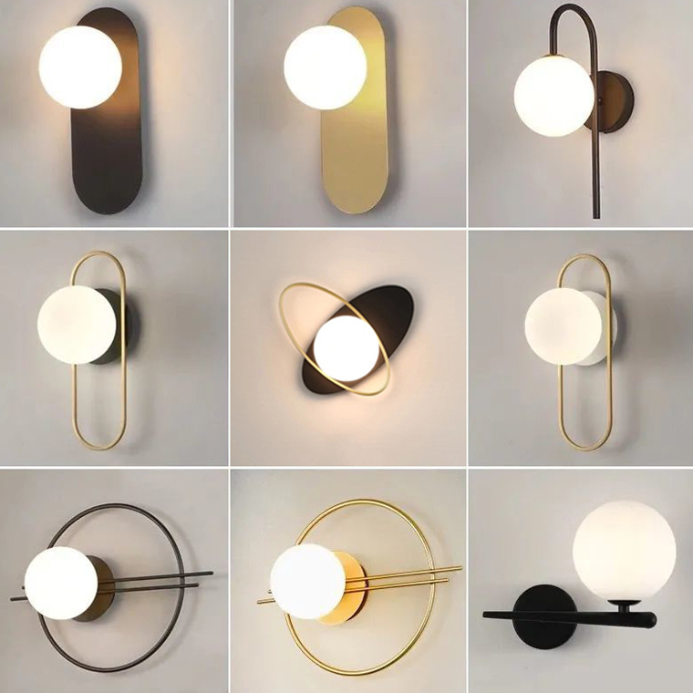 Modern Decorative Wall Light Nordic Bedside Lamp Minimalist Living Room ...