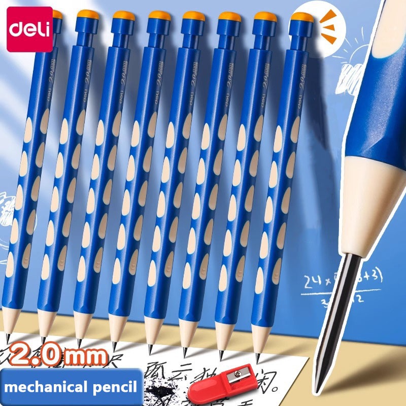Deli Posture Correction Mechanical Pencil 2.0mm HB Automatic Pencil ...
