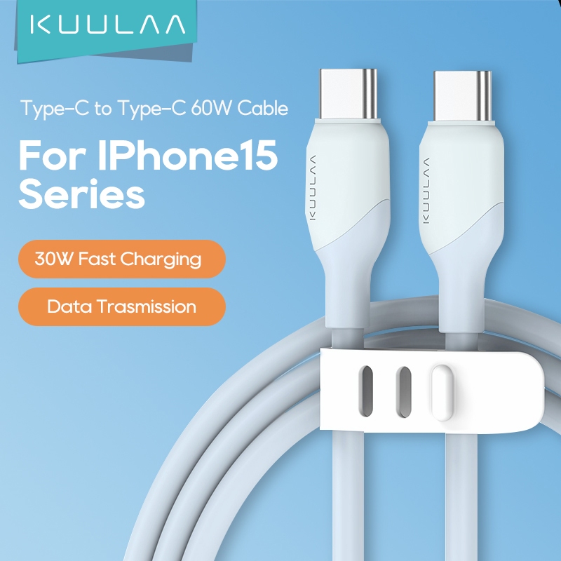 KUULAA C-C PD60W Usb Type C To Cable 60w Pd Qc 4.0 Quick Charge Usb-C ...