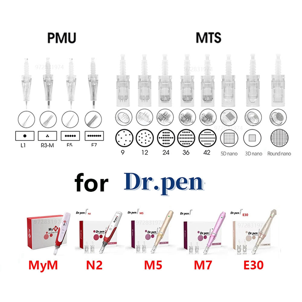 Original Dr.pen MyM / N2/ M5/ M7/ E30 Needles Cartridges Dermapen ...