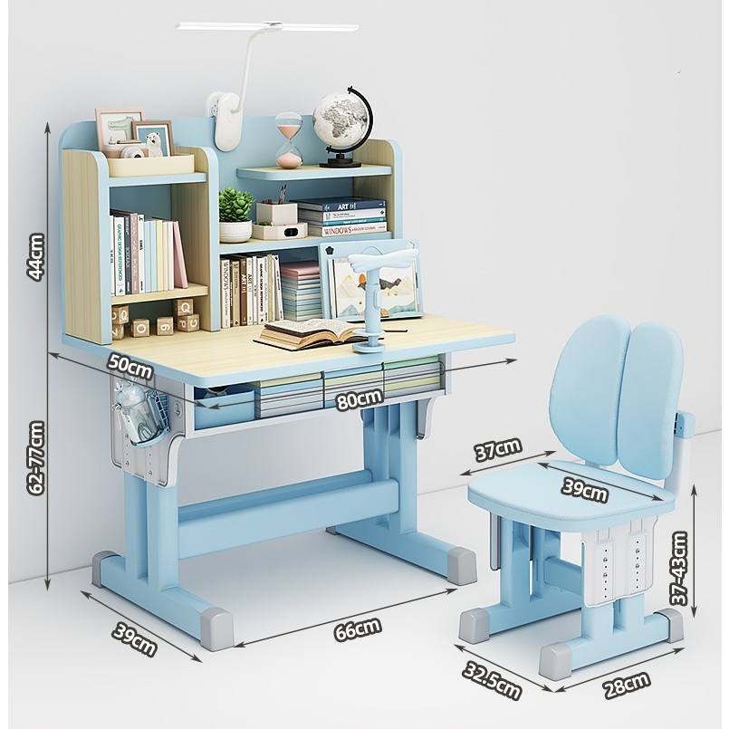 Kids Study Table Children Ergonomic Study Desk Table And Chair Height ...
