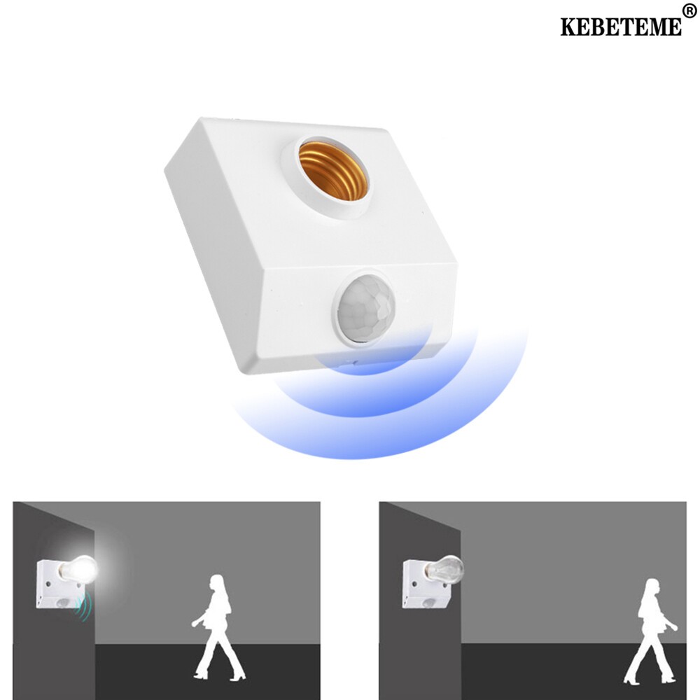 2PCS Automatic Human Body Infrared IR Sensor LED Bulb Light E27 Base ...